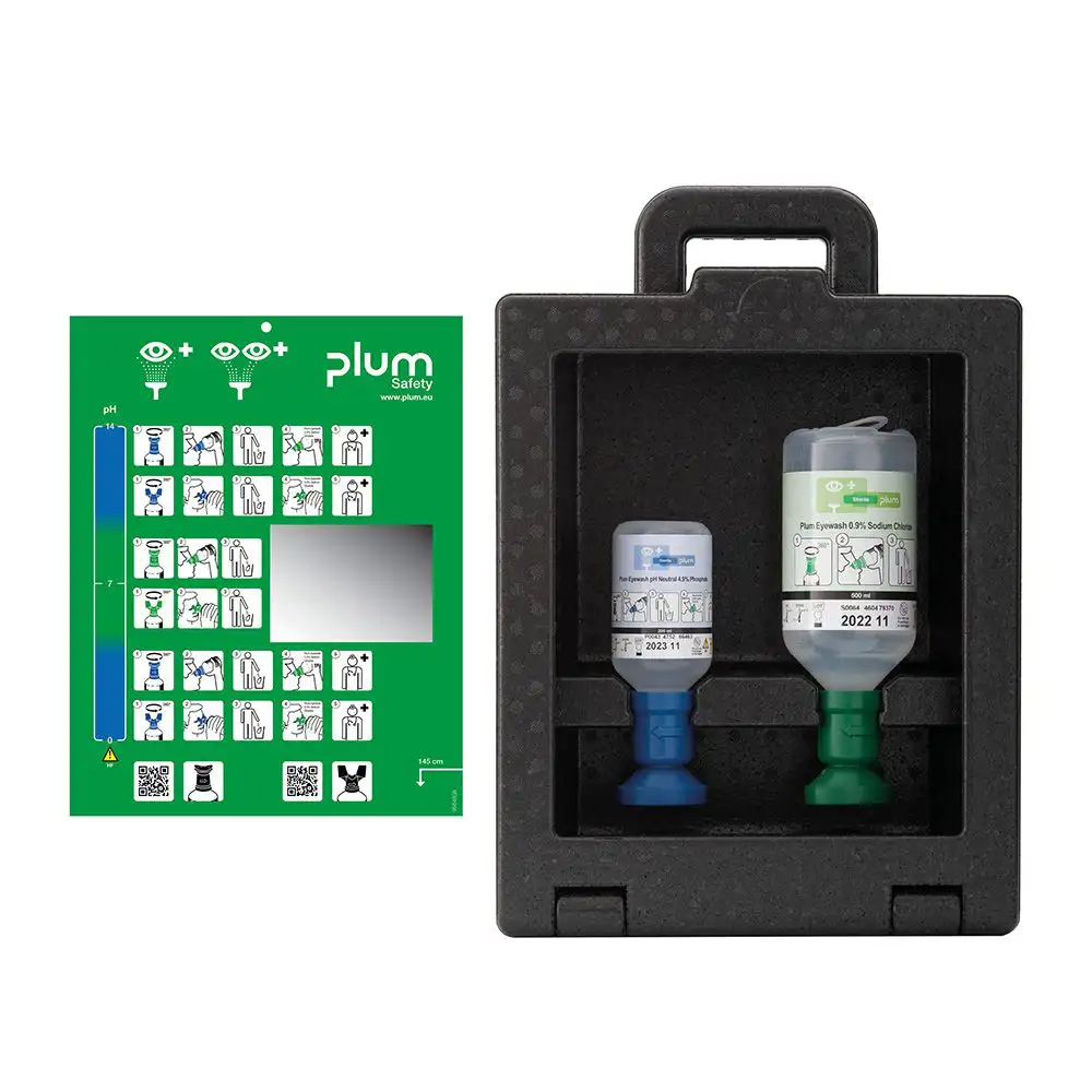 Plum iBox2 mit pH neutraler + Natriumchlorid Augenspülung
